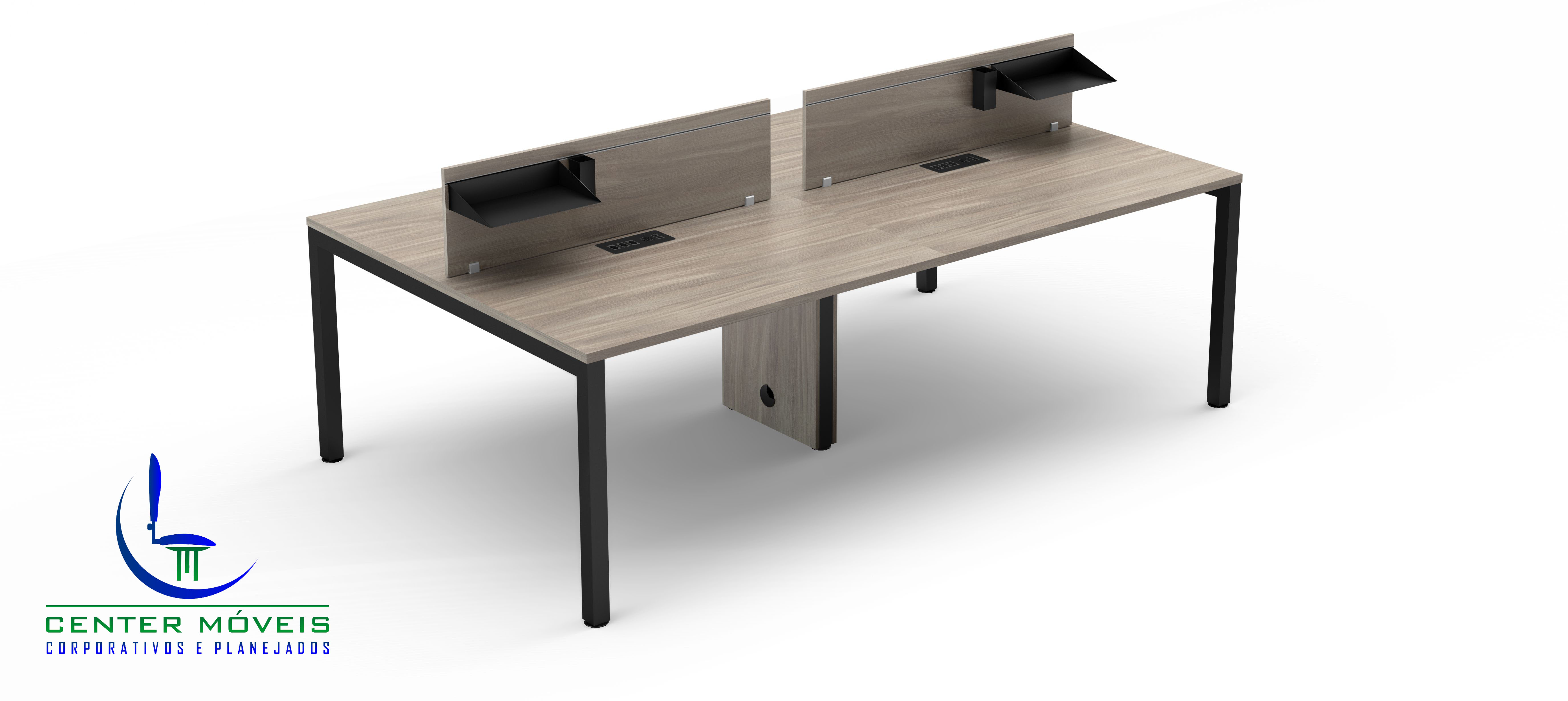 PLATAFORMA LINEAR DUPLA OPERACIONAL - CÓD.: CMOFFICE - Center Moveis